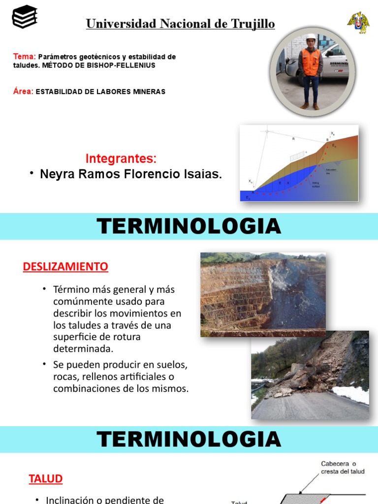 Parámetros Geotécnicos y Estabilidad de Taludes - MÉTODO de BISHOP ...