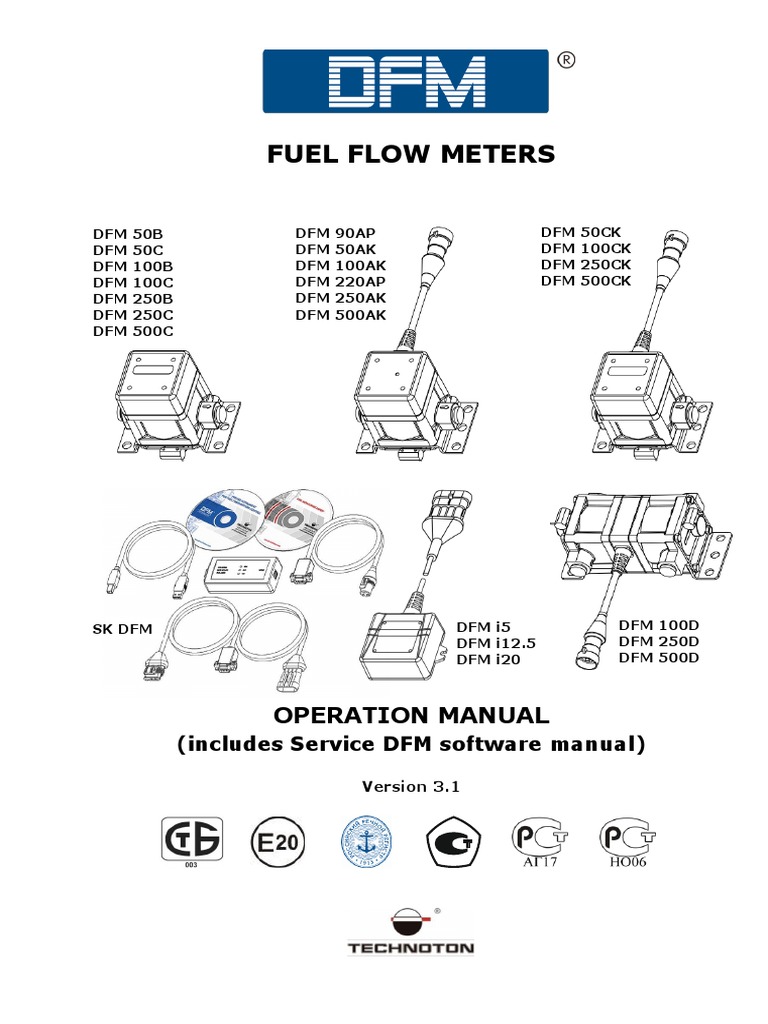 DFM SK DFM DFM I Operation Manual | PDF | Flow Measurement