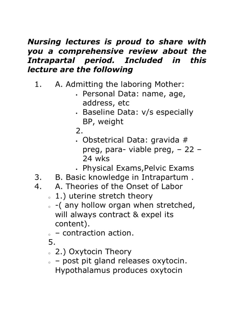 Ob Notes | PDF | Infertility | Childbirth
