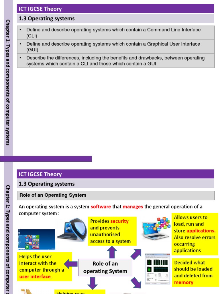 1.03 Operating Systems | PDF | Graphical User Interfaces | Command Line Interface