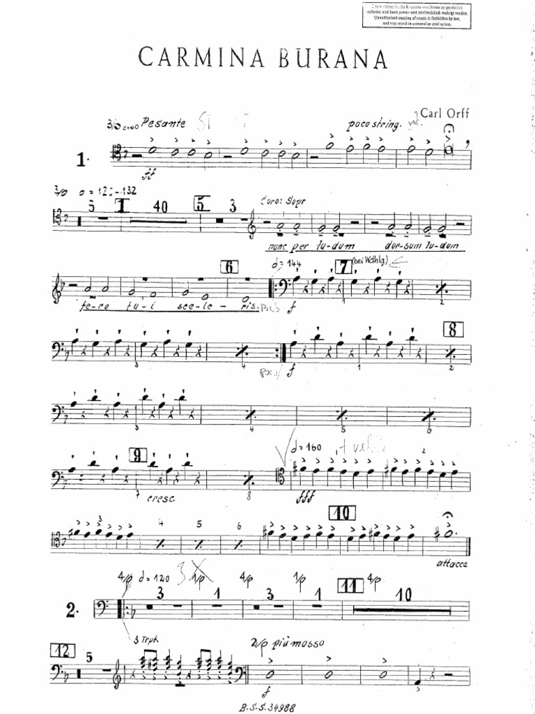 Trombon 2-Carmina Burana | PDF
