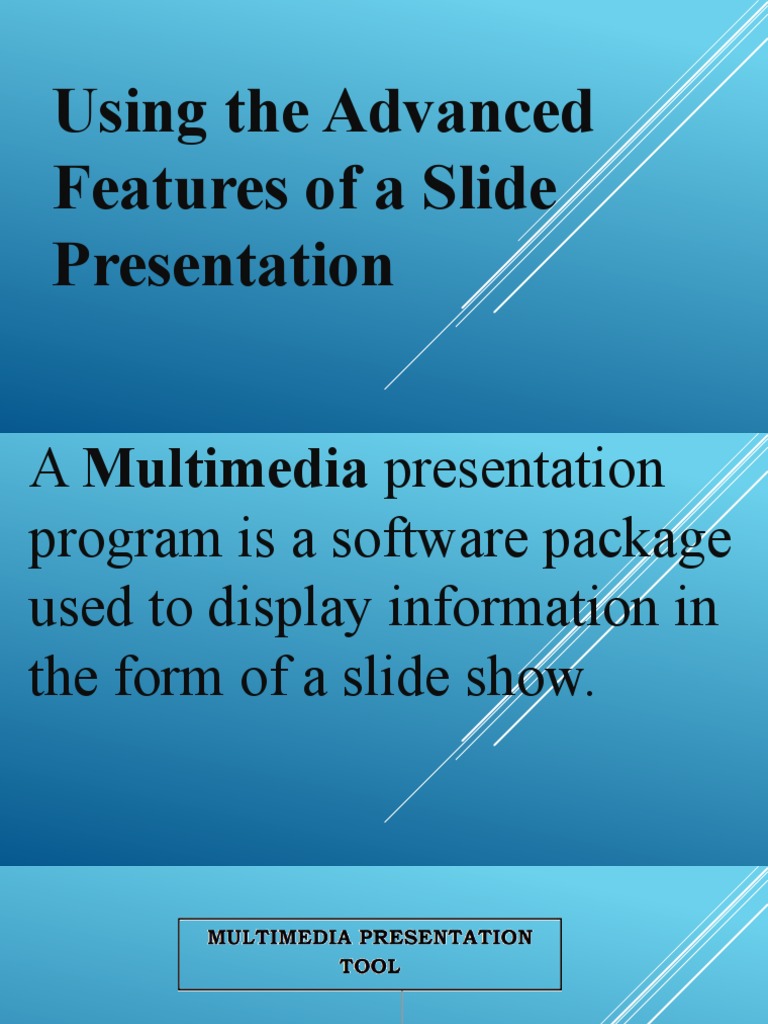 Multimedia Presentation | PDF | Multimedia | Microsoft Power Point