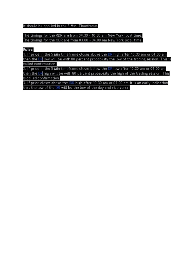 DR Idr Indicator | PDF