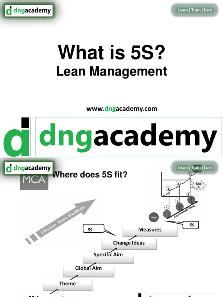 5S - Lean Management (DNG Academy) | PDF
