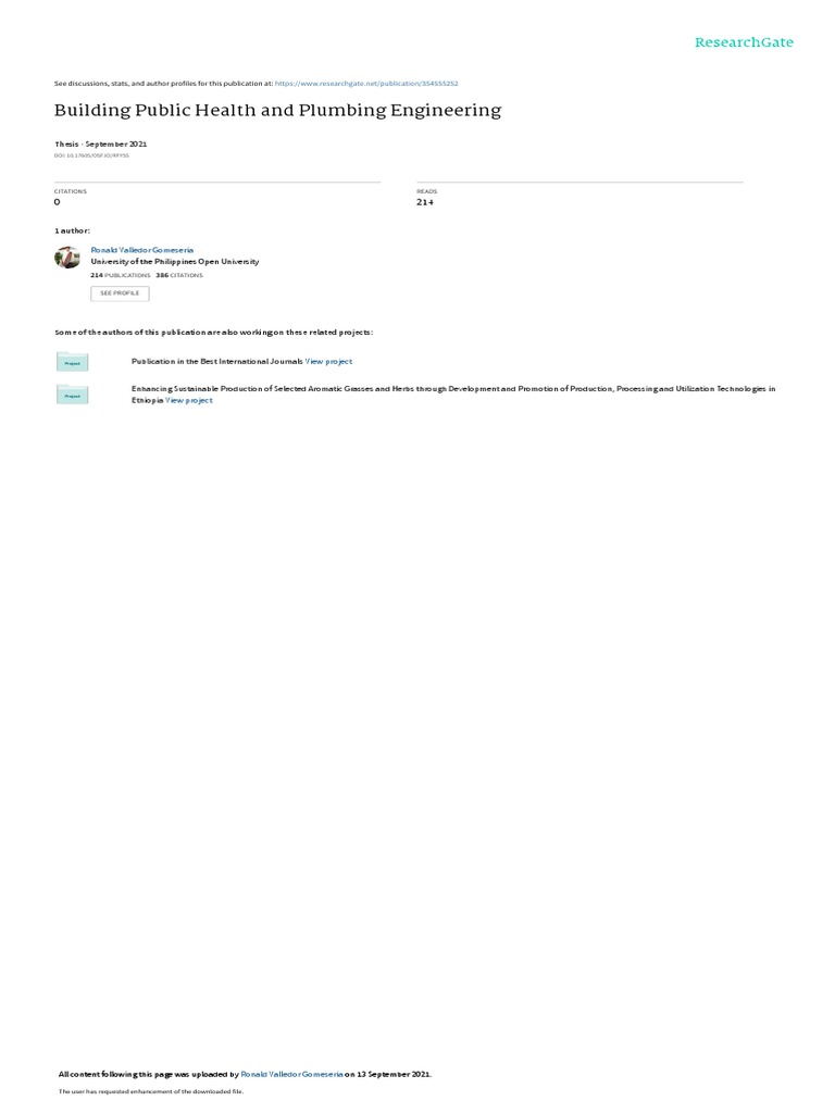 Building Public Health | PDF | Water Heating | Doctor Of Philosophy