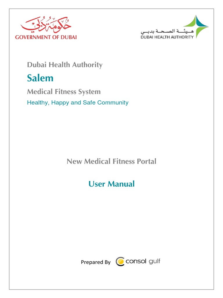 Healthy Happy and Safe Community Dha Medical Fitness | PDF | Password ...