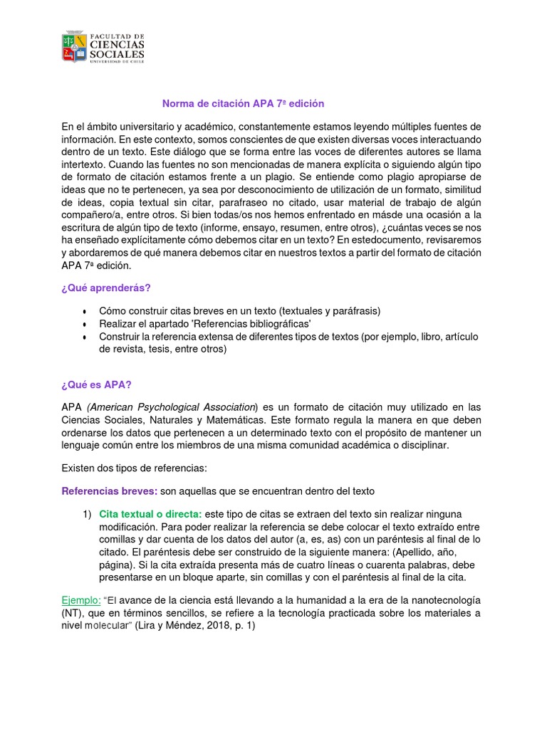 Como Citar Apa 7 | PDF | Citación
