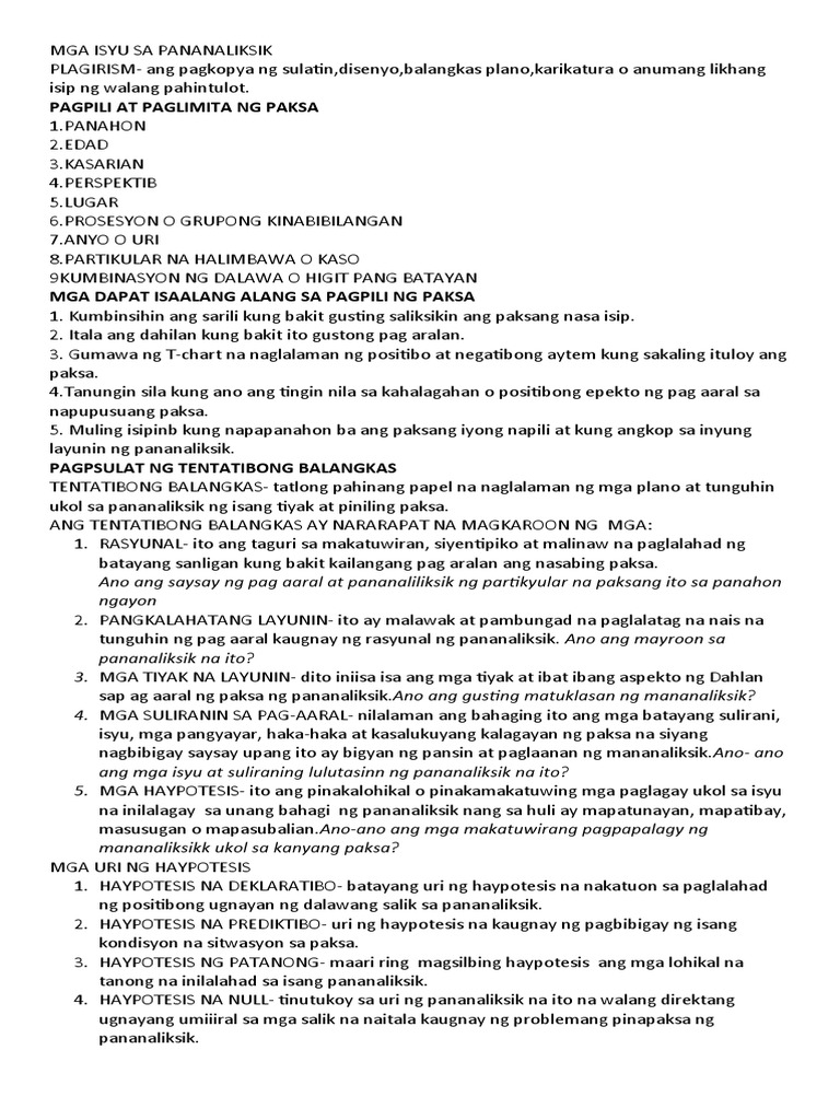 Pagbasa at Pagsusuri | PDF