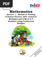 Least Common Multiple Lesson Plan | PDF | Learning | Behavior Modification