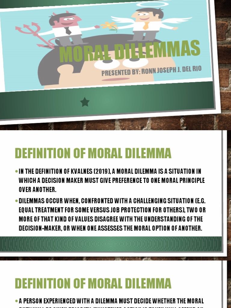 Moral Dilemma | PDF | Leadership | Morality