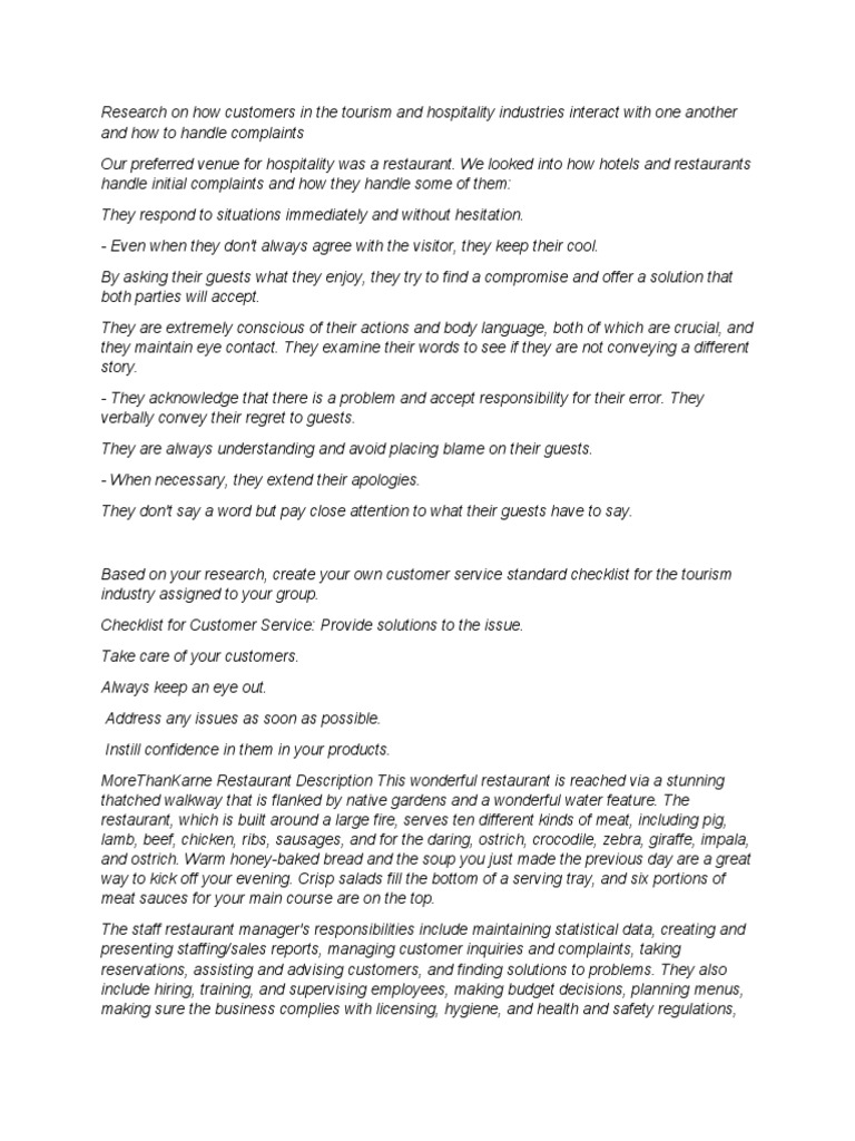 02 Task Performance 1 - ARG QUALITY SERVICEFlores - Baylosis - Begenio | PDF