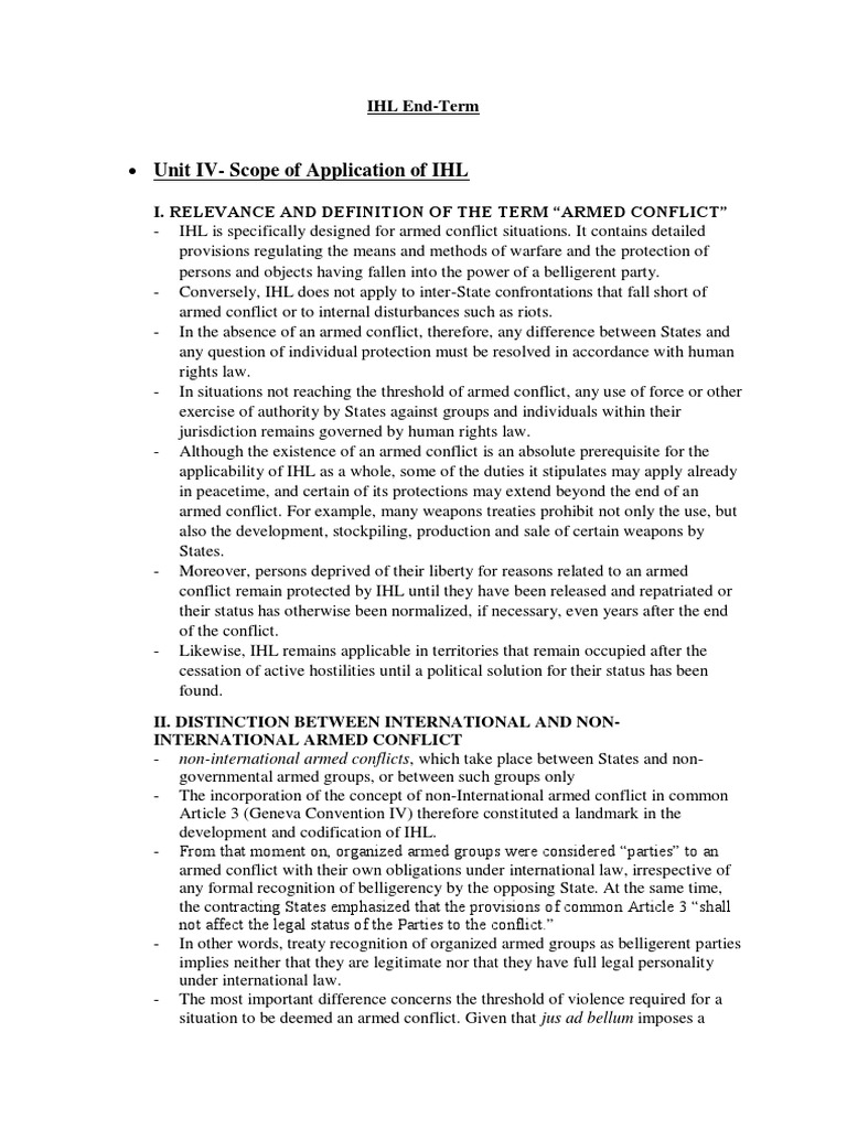 Amidule IHL PDF | PDF | International Humanitarian Law | Military Occupation