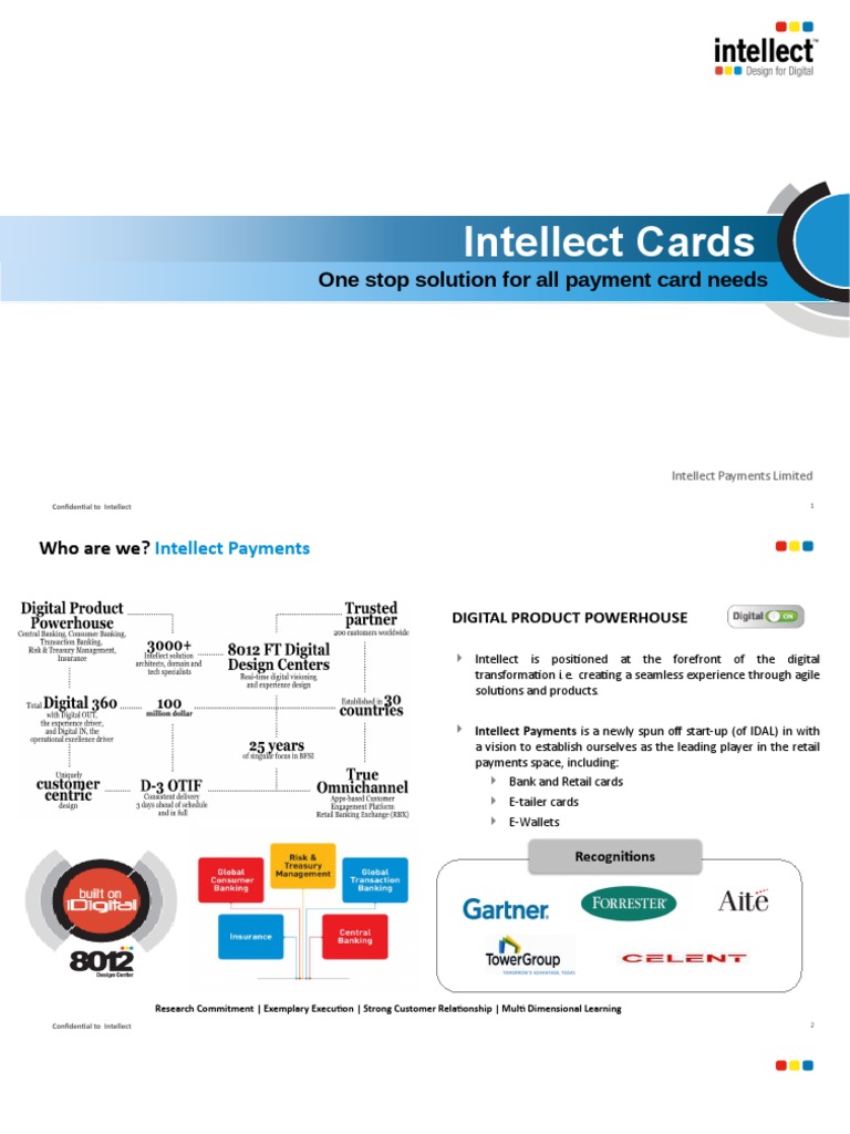 Intellect Cards Capability v1.2 | PDF | Credit Card | Debit Card