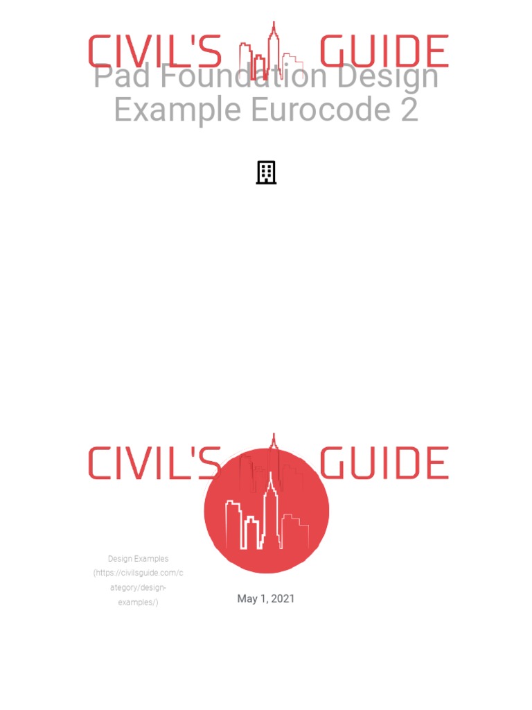 Pad Foundation Design Example Eurocode 2 | PDF | Foundation ...