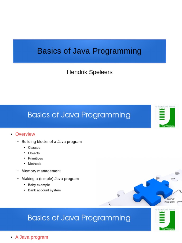 Slides Java 2 | PDF | Class (Computer Programming) | Programming Slides Java 2 | PDF | Class (Computer Programming) | Programming