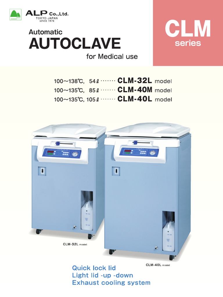 Alps Autoclave CLM Series | PDF