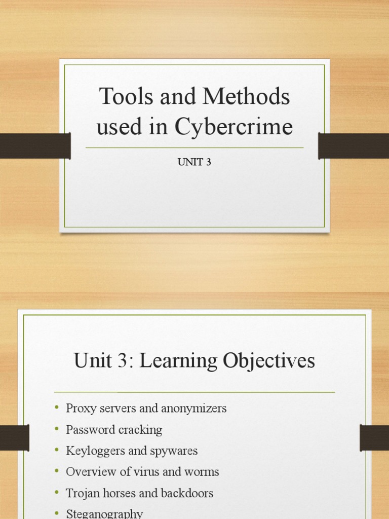 Methods Used in Cyber Crime | PDF | Denial Of Service Attack | Computer Virus