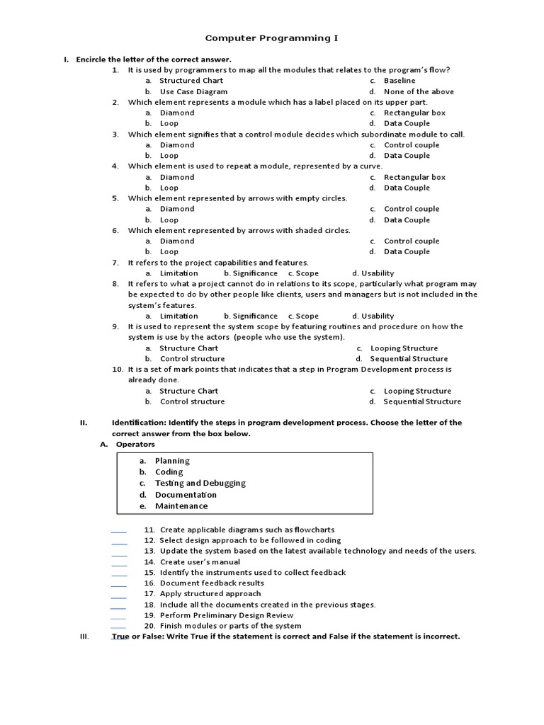 Programming Pdf Computer Program Programming