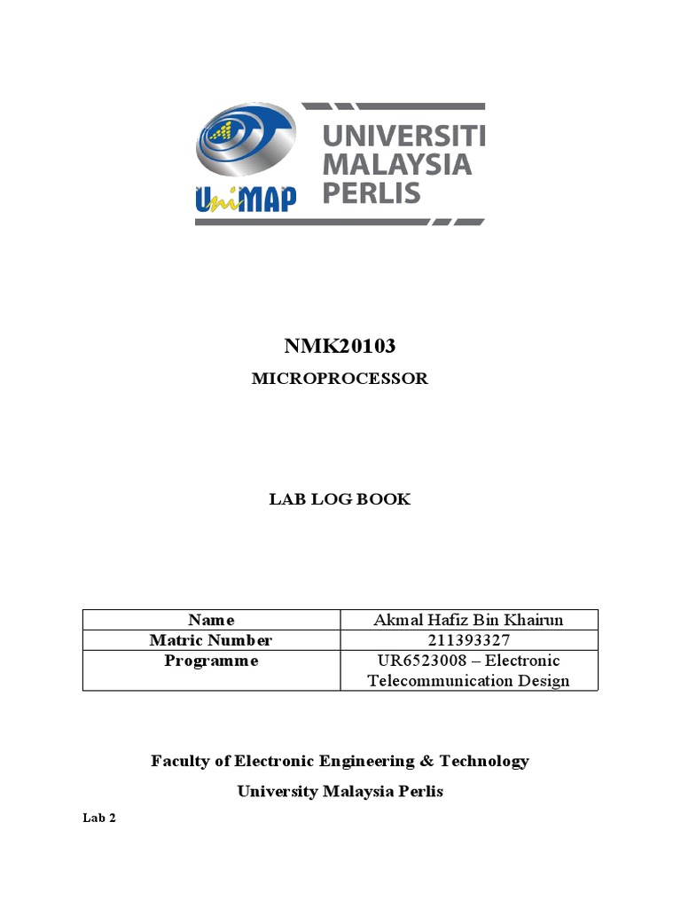 Log Book | PDF | Computer Memory | Computer Science