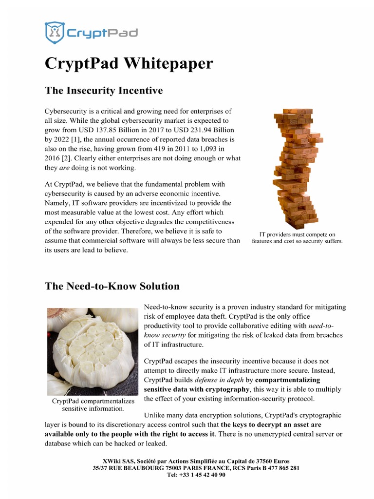 CryptPad Whitepaper v1.0 | PDF CryptPad Whitepaper v1.0 | PDF