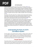 Method Statement For Installation of CCTV Camera Security System | PDF