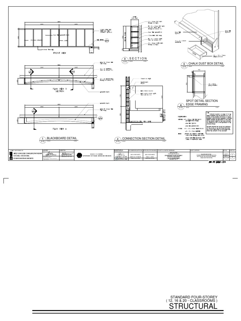 BUL 1ST DEO 4STY (12-16-20CL) Rev 3.24.18 - 2 | PDF | Building Technology | Architectural Elements