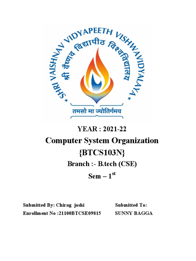 Cso Practical File Pdf Random Access Memory Computer Data Storage