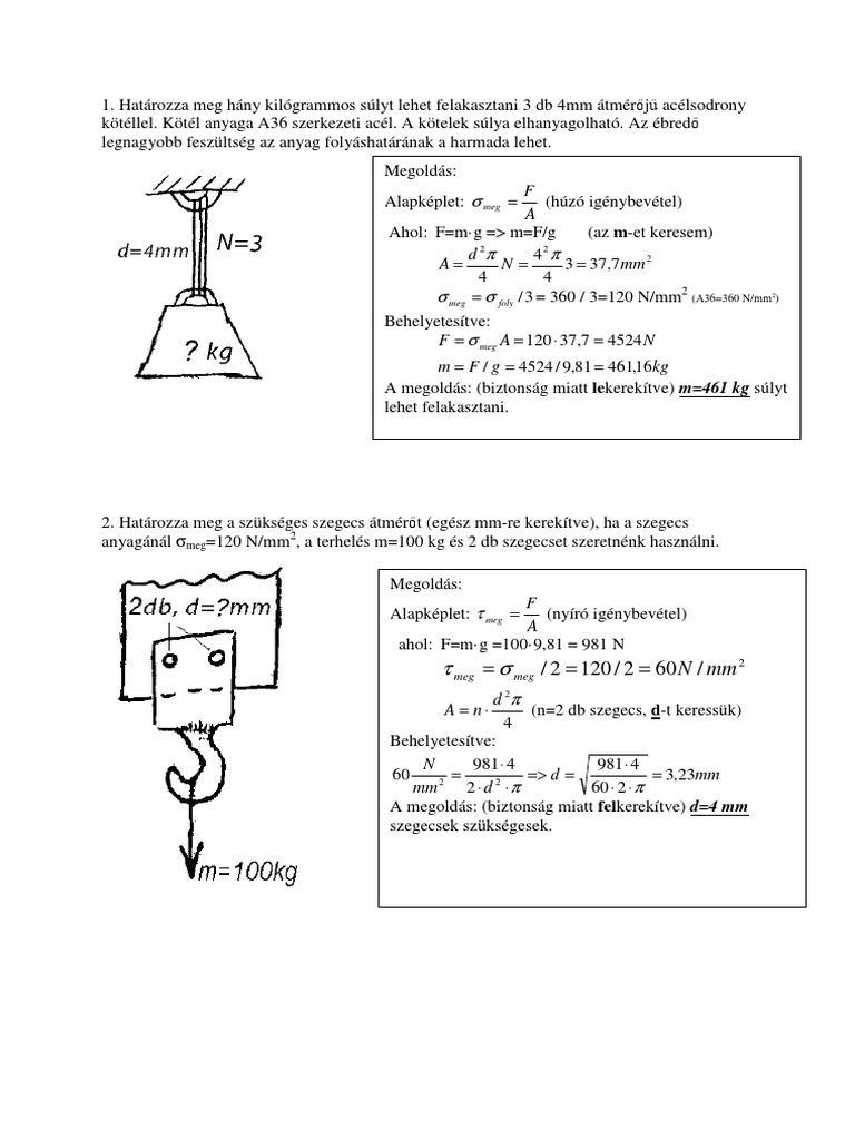Szilardsagtan Gyak 2 | PDF
