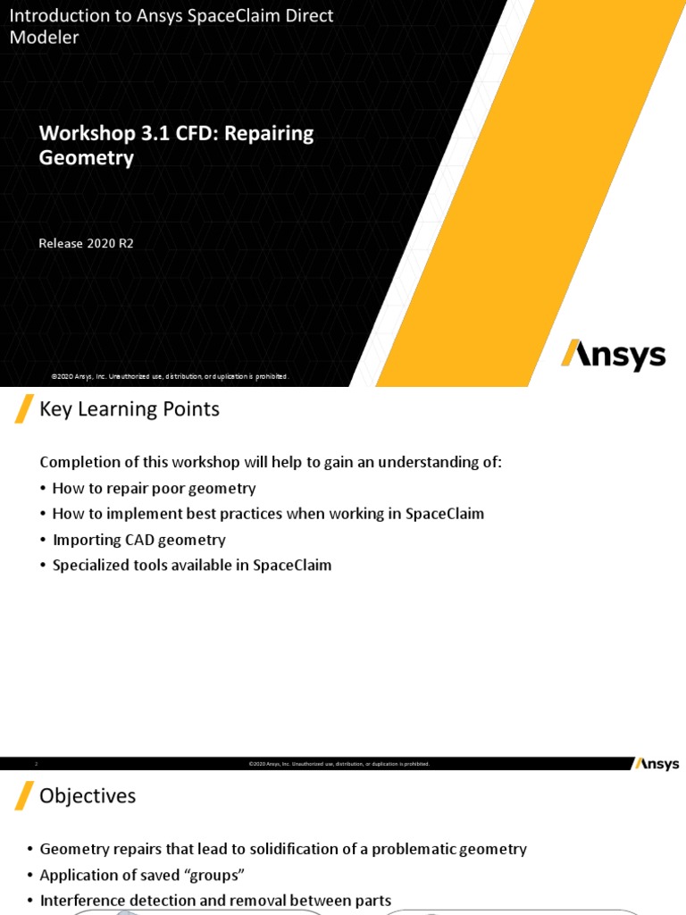 SCDM CFD Intro 2020R2 EN WS03.1 | PDF | Computer Science | Computing
