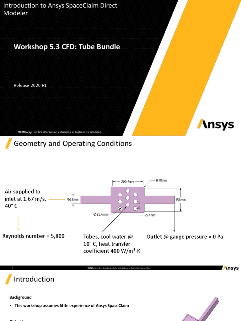 SCDM CFD Intro 2020R2 EN WS05.3 | PDF | Volume