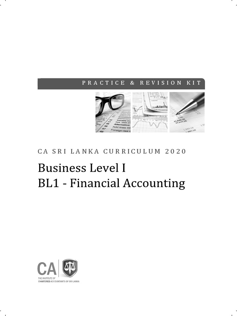 Bl 1 Financial Accounting Pdf Bookkeeping Debits And Credits