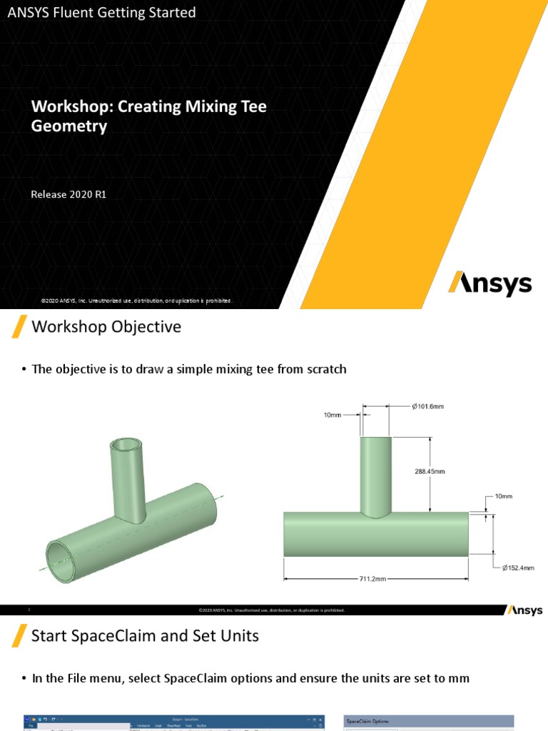 Flu GSN 2020r1 en Ws01.3 SCDM Mixing Tee Geometry | PDF | Cartesian ...