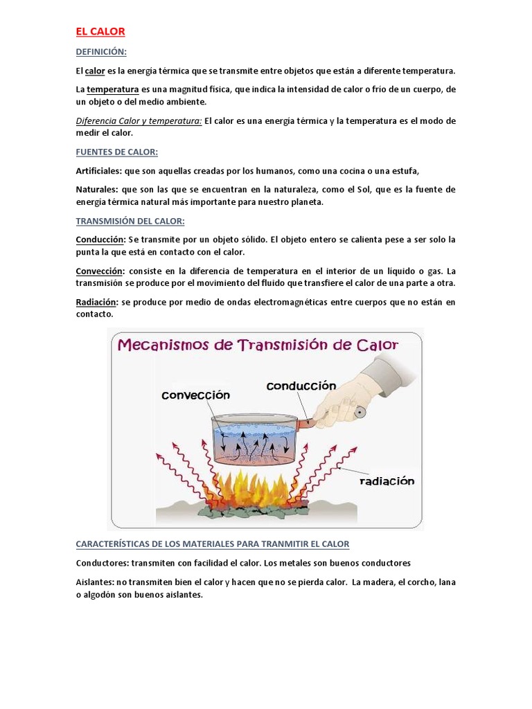 El Calor, La Luz y El Sonido | PDF | Calor | Ligero