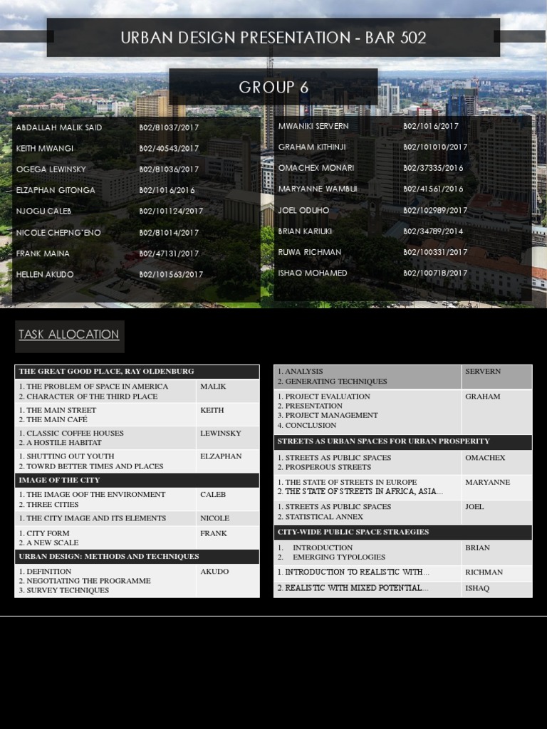 Group 6 Urban Design | PDF | Sustainability | City