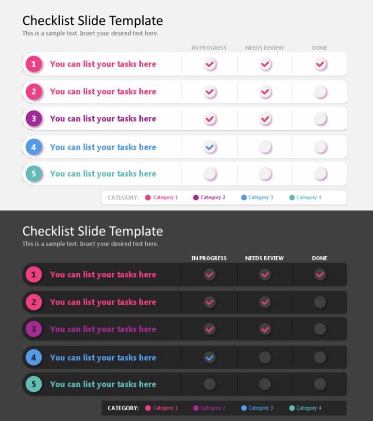 FF0405 01 Checklist Powerpoint Slide Template | PDF