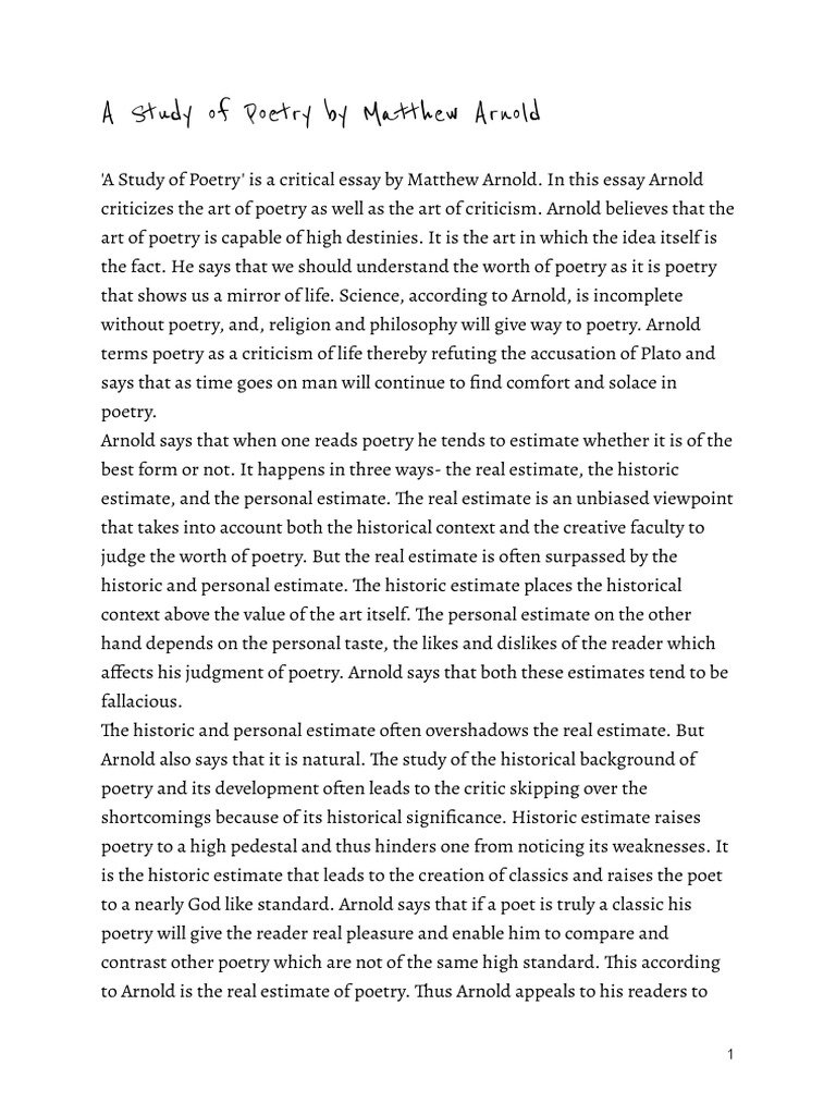 Culture and Anarchy by Matthew Arnold | PDF | Poetry | John Dryden