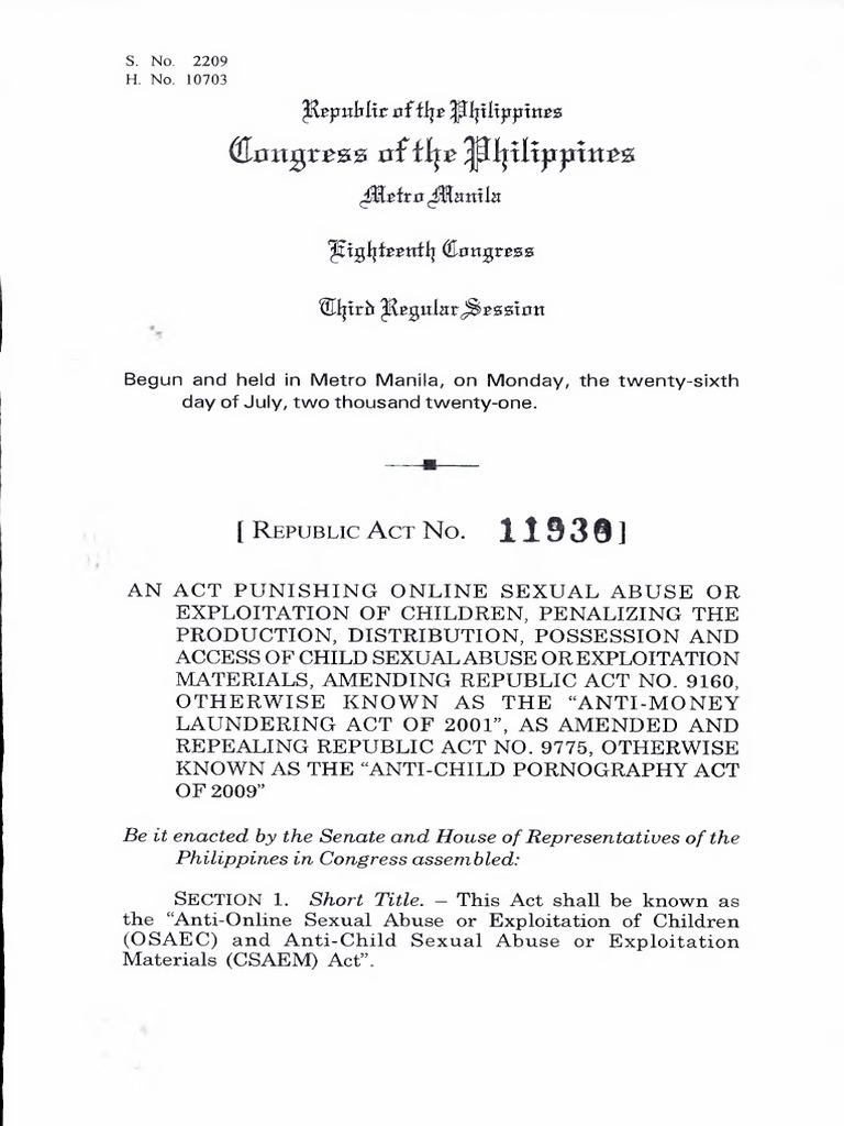Ra 11930 | Download Free PDF | Internet | Prosecutor