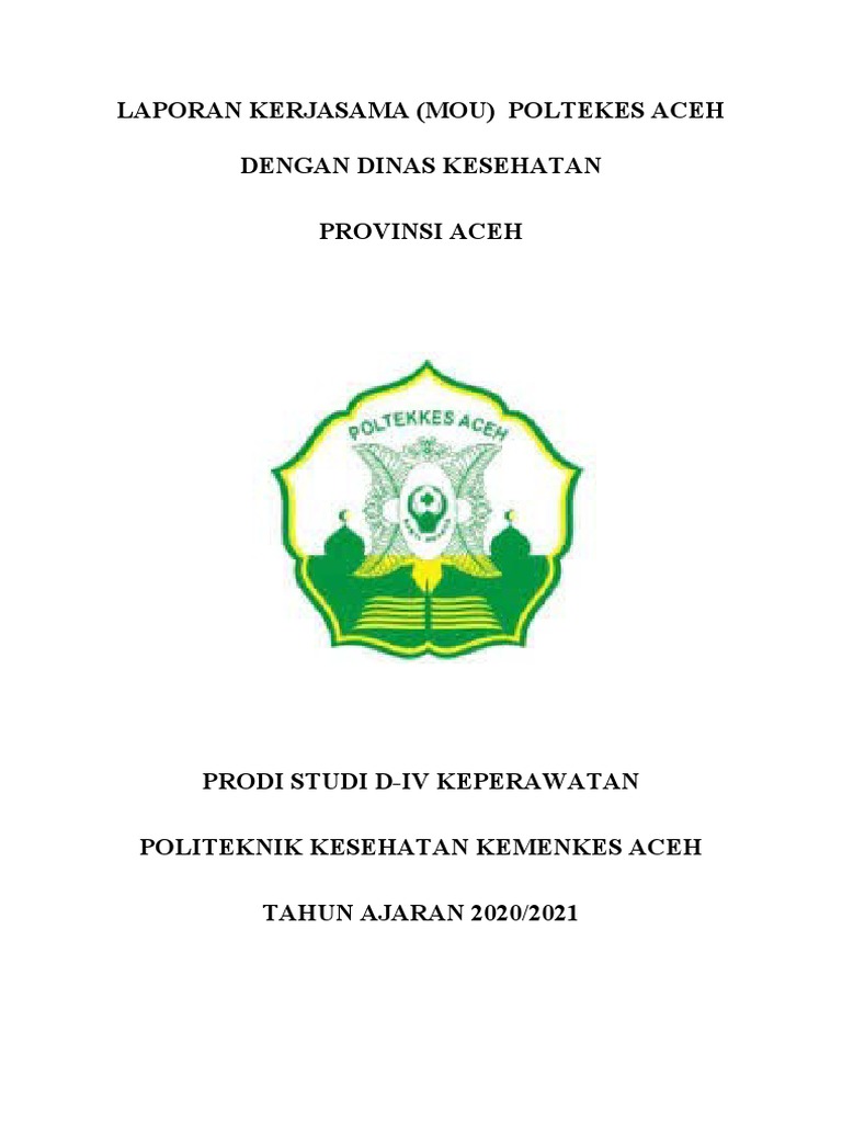 Cover Laporan Kerjasama (MOU) | PDF