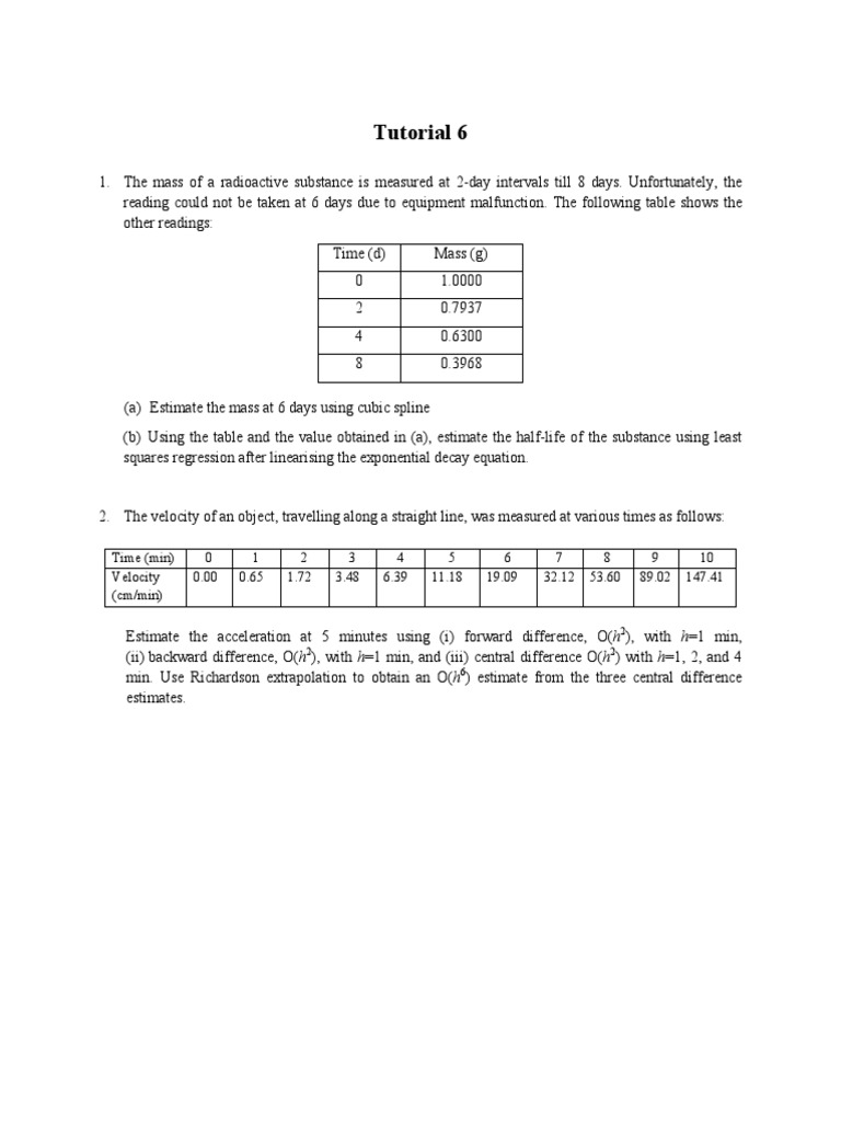 Eso208 Tutorial | PDF | Algorithms | Mathematical Relations