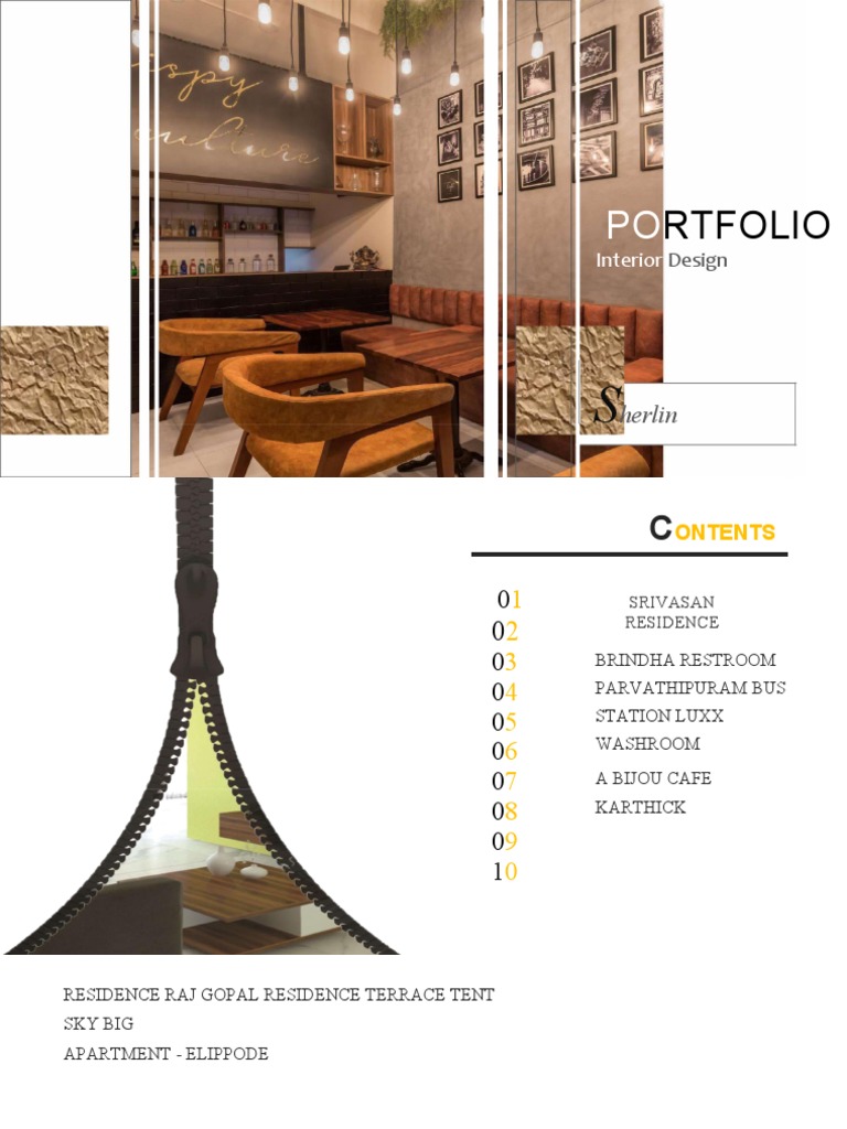 Portfolio Highlights: Interior Design Projects by Sherlin | PDF