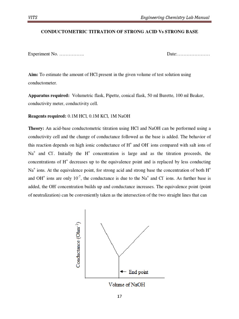 Conductometry | PDF | Titration | Chemistry