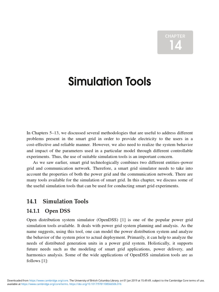 Simulation Tools for Modeling Smart Grid Systems | PDF | Smart Grid | Electrical Grid