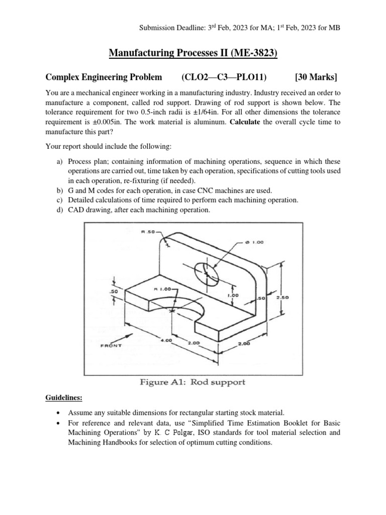 Complex Engineering Problem | PDF | Machining | Engineering
