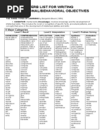 APPENDIX A Blooms Taxonomy Action Verb Chart | PDF | Knowledge ...