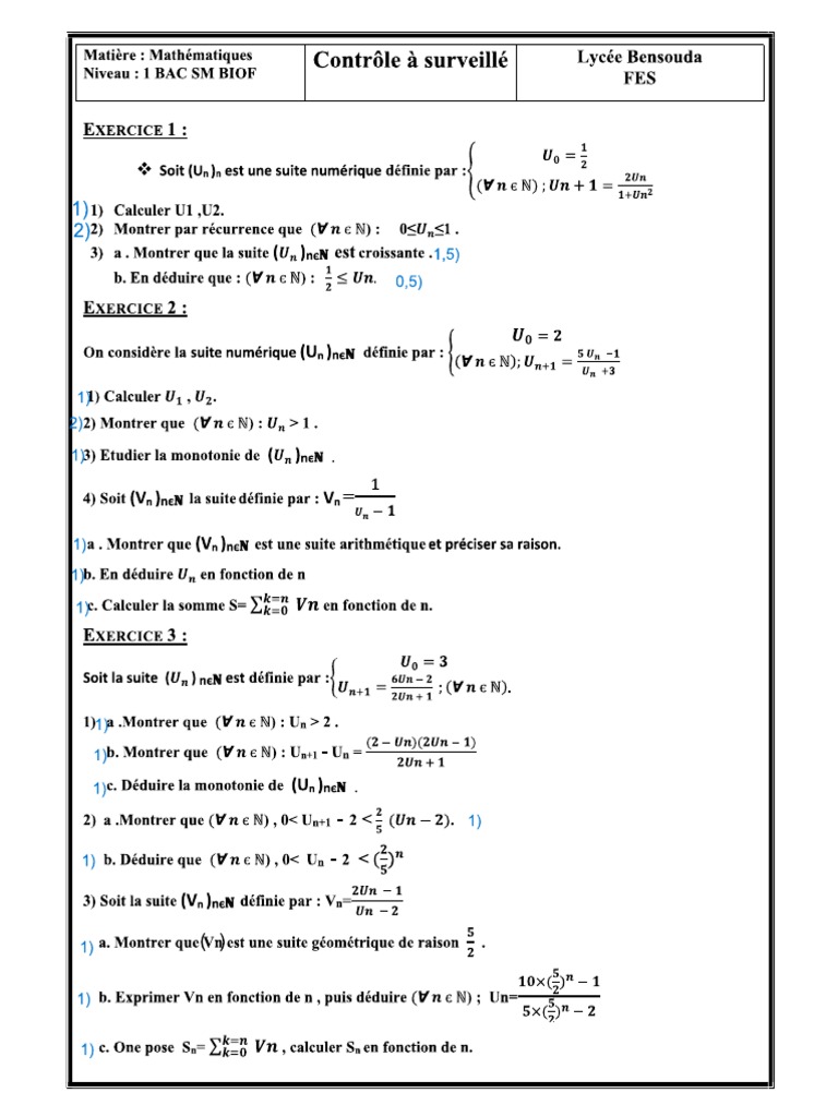 Devoir Surveille | PDF
