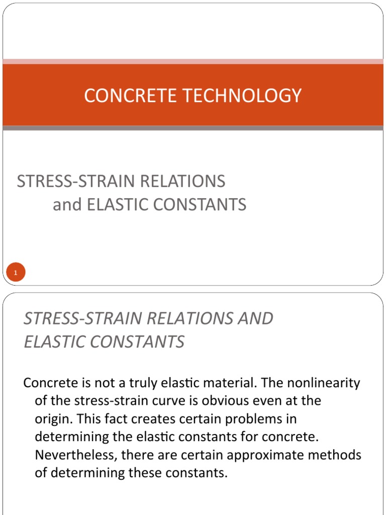 7 Stress Strain Relations and Elastic Constants | PDF | Deformation ... 7 Stress Strain Relations and Elastic Constants | PDF | Deformation ...