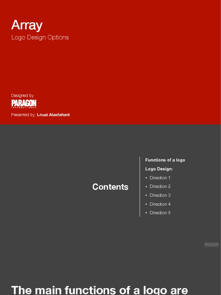 Array Logo Presentation | PDF | Property | Law And Economics