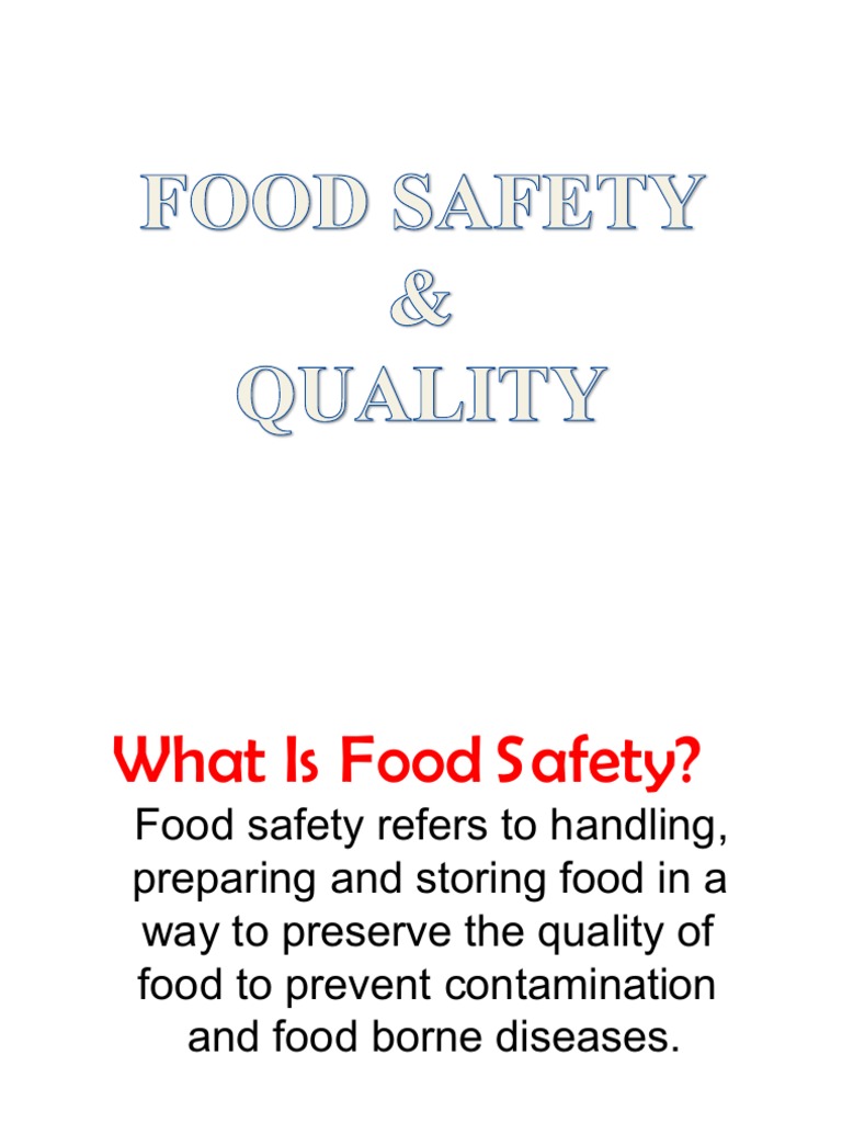 Food Safety PDF | PDF | Hygiene | Foods