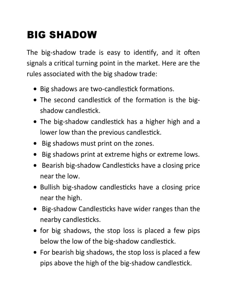 Trading Big Shadow | PDF | Home & Garden