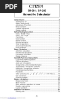 F-789SGA: Scientific Calculator User Instructions | PDF | Decimal ...